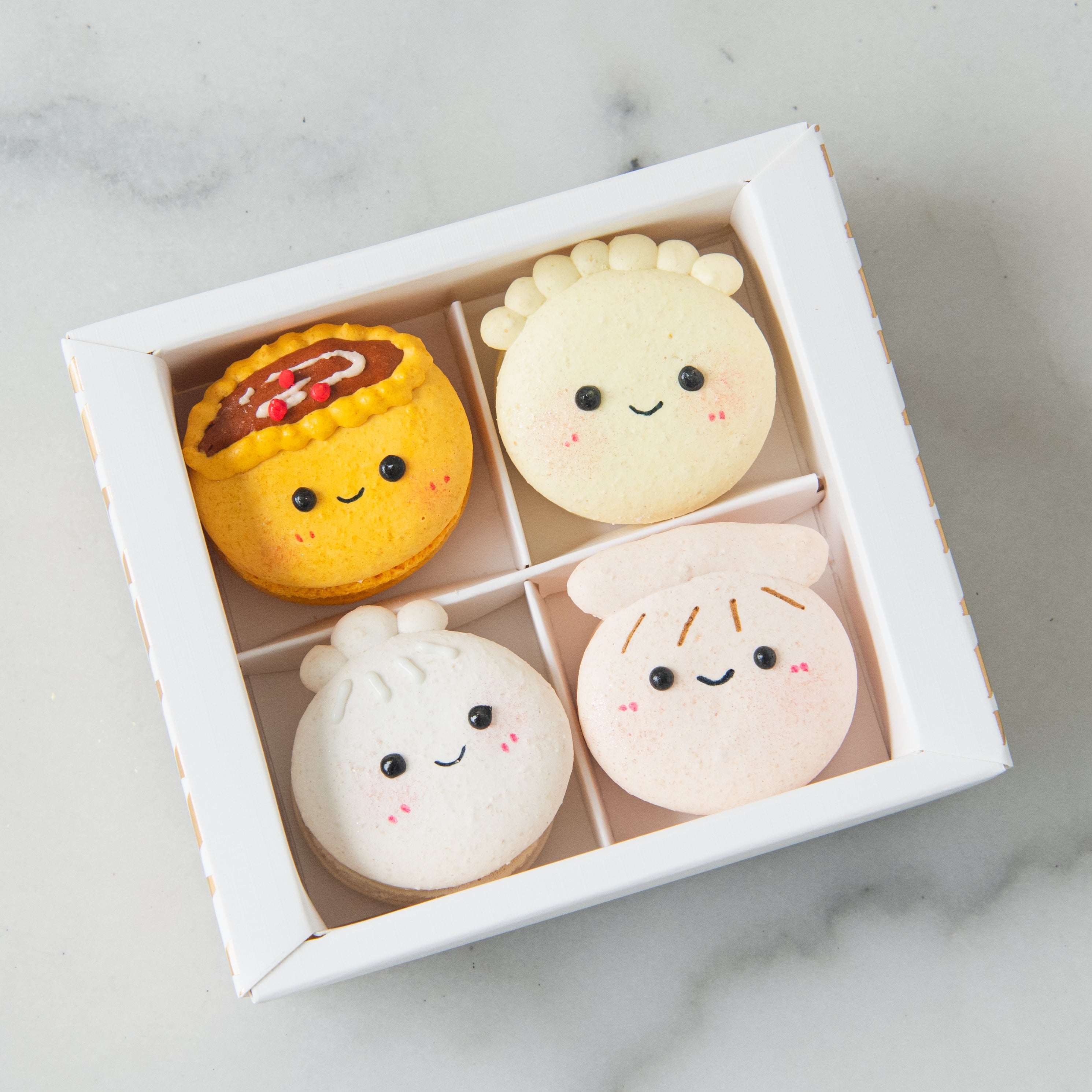 *New* 4pcs DIMSUM Macarons in Gift Box | S$15.80 Nett