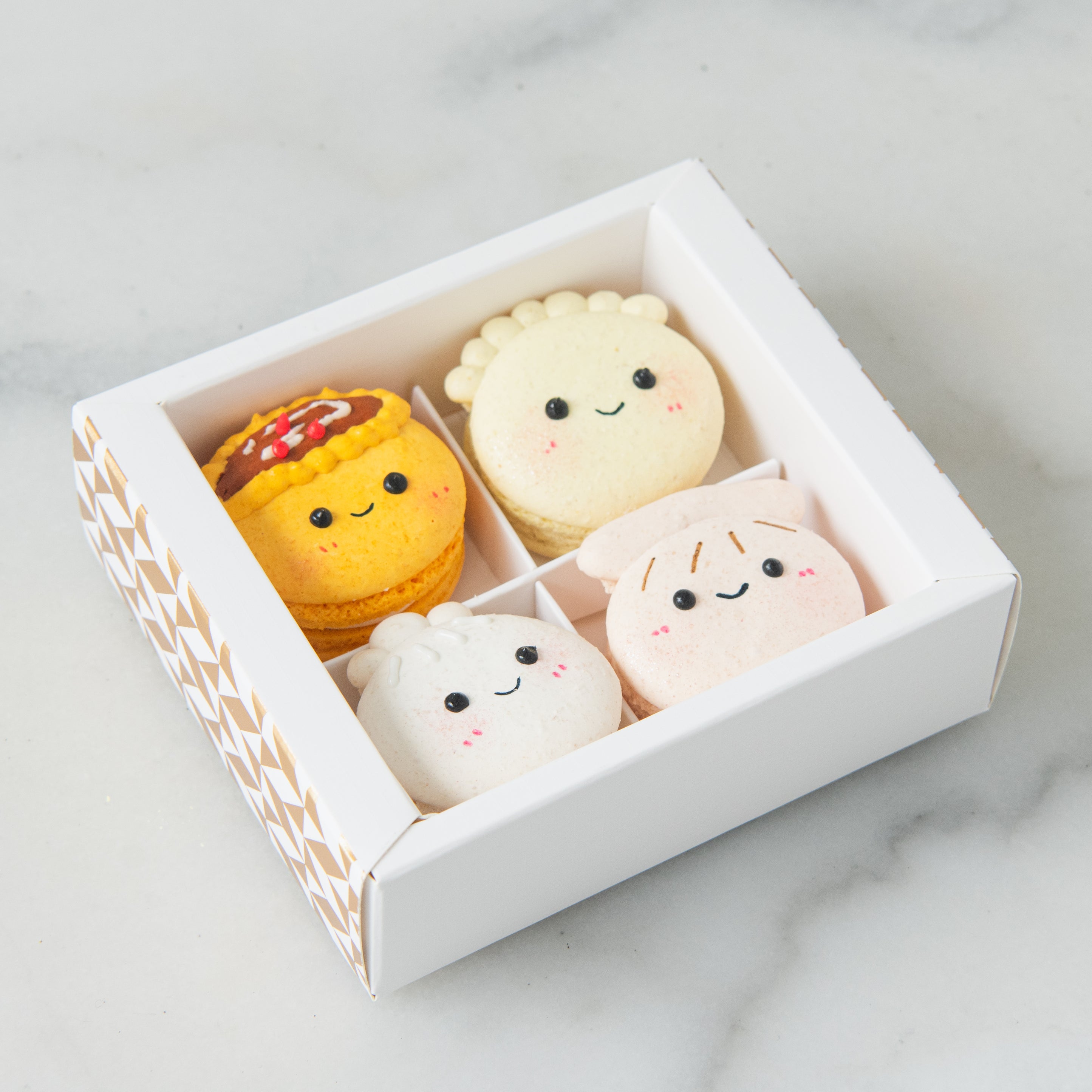 *New* 4pcs DIMSUM Macarons in Gift Box | S$15.80 Nett