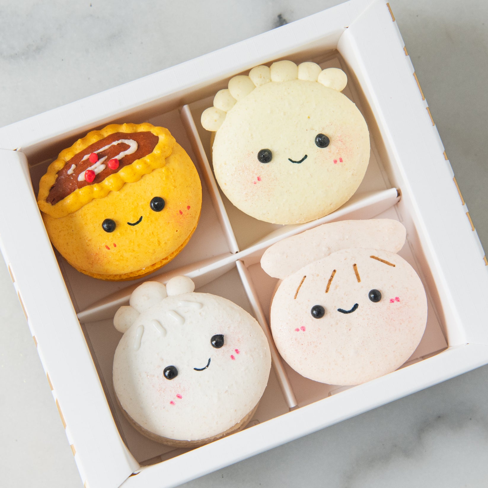*New* 4pcs DIMSUM Macarons in Gift Box | S$15.80 Nett