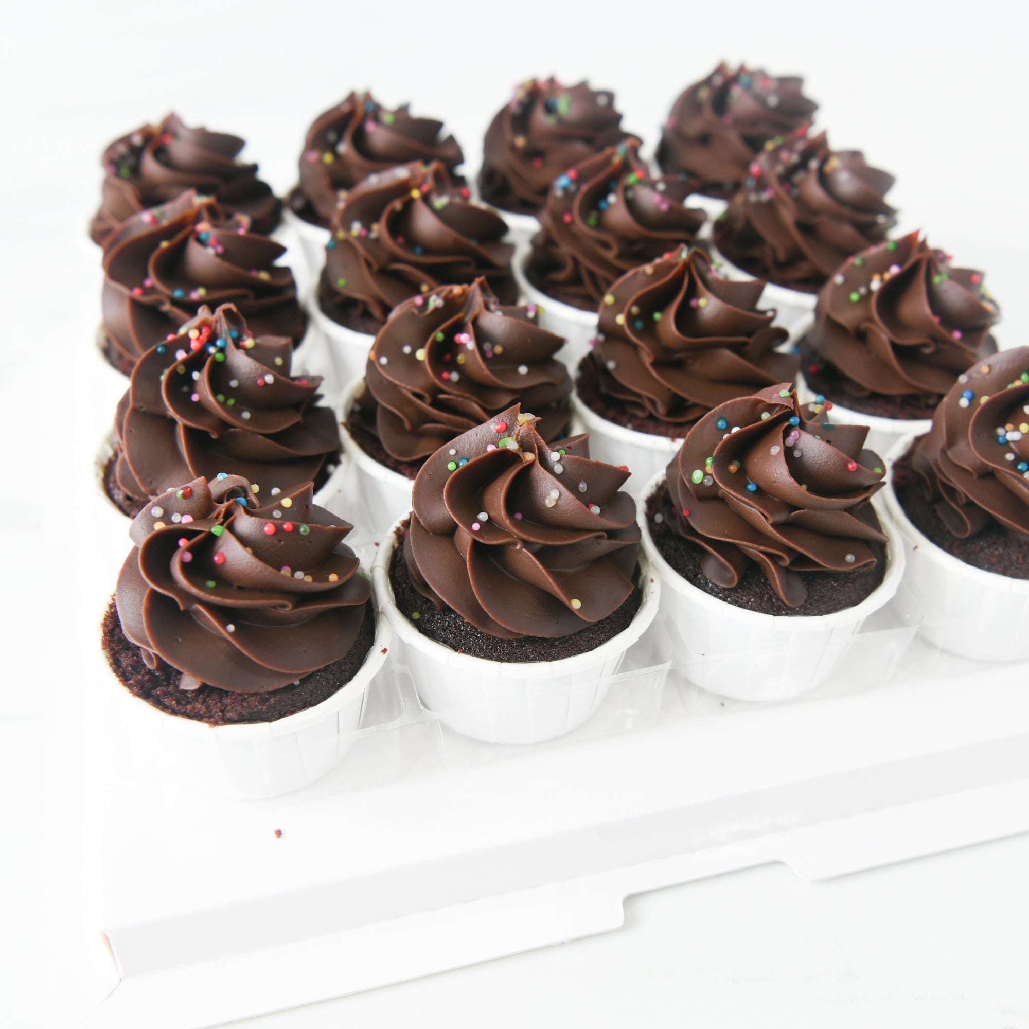Chocolate Mini Cupcakes 16 pcs Set | $48.80 nett only
