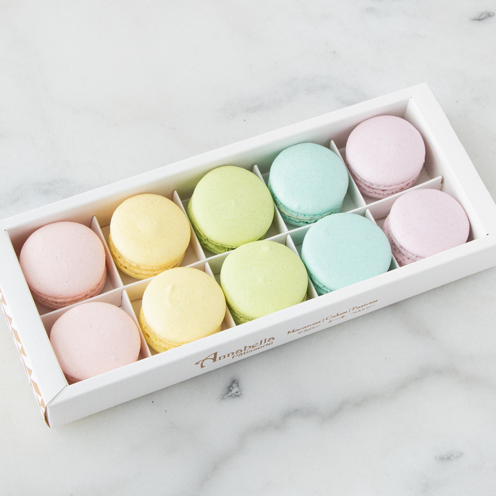 10pcs Classic Macarons (Classic1) in Gift Box and Paper Bag | Perfect