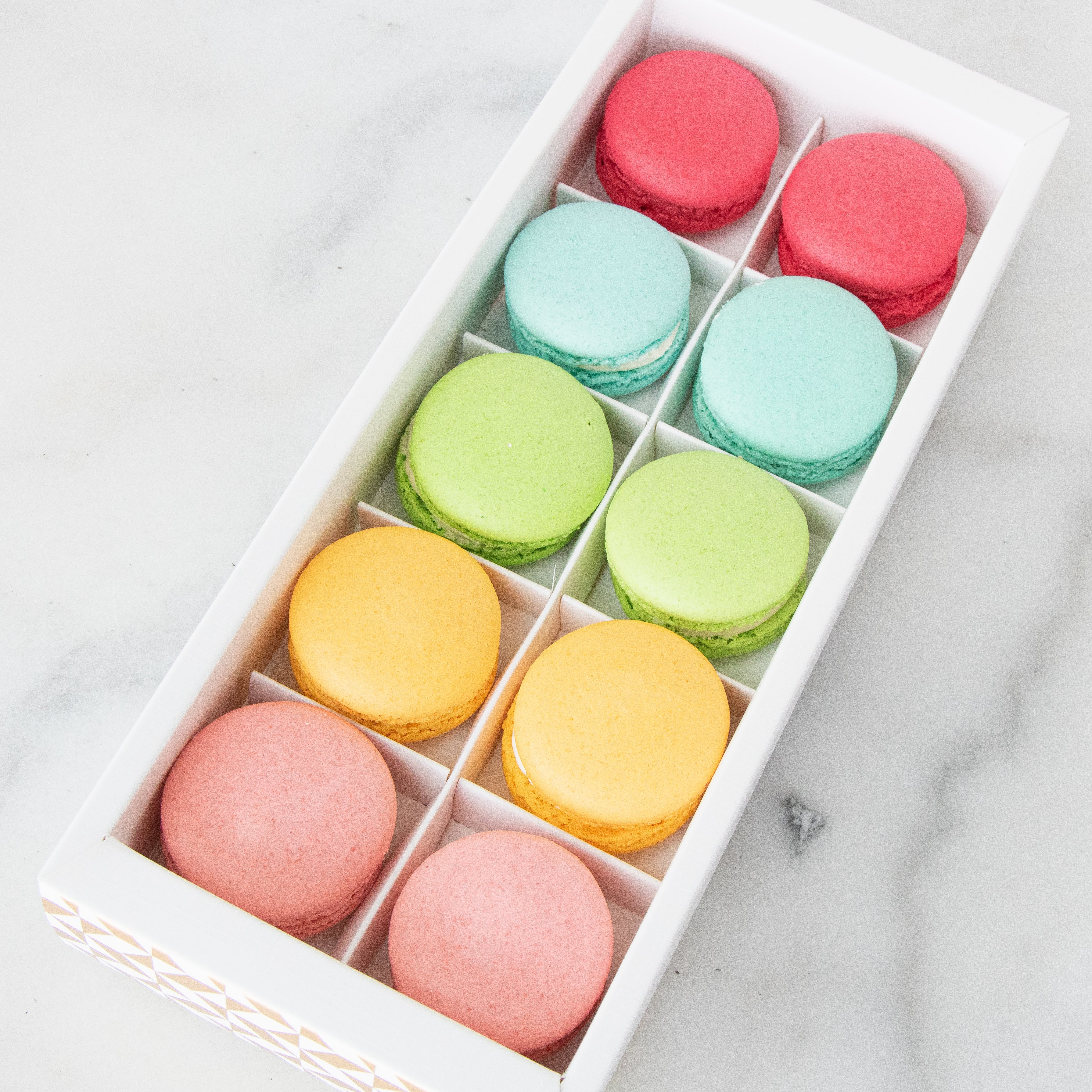 10pcs Classic Macarons (Premium1) in Gift Box and Paper Bag | Perfect
