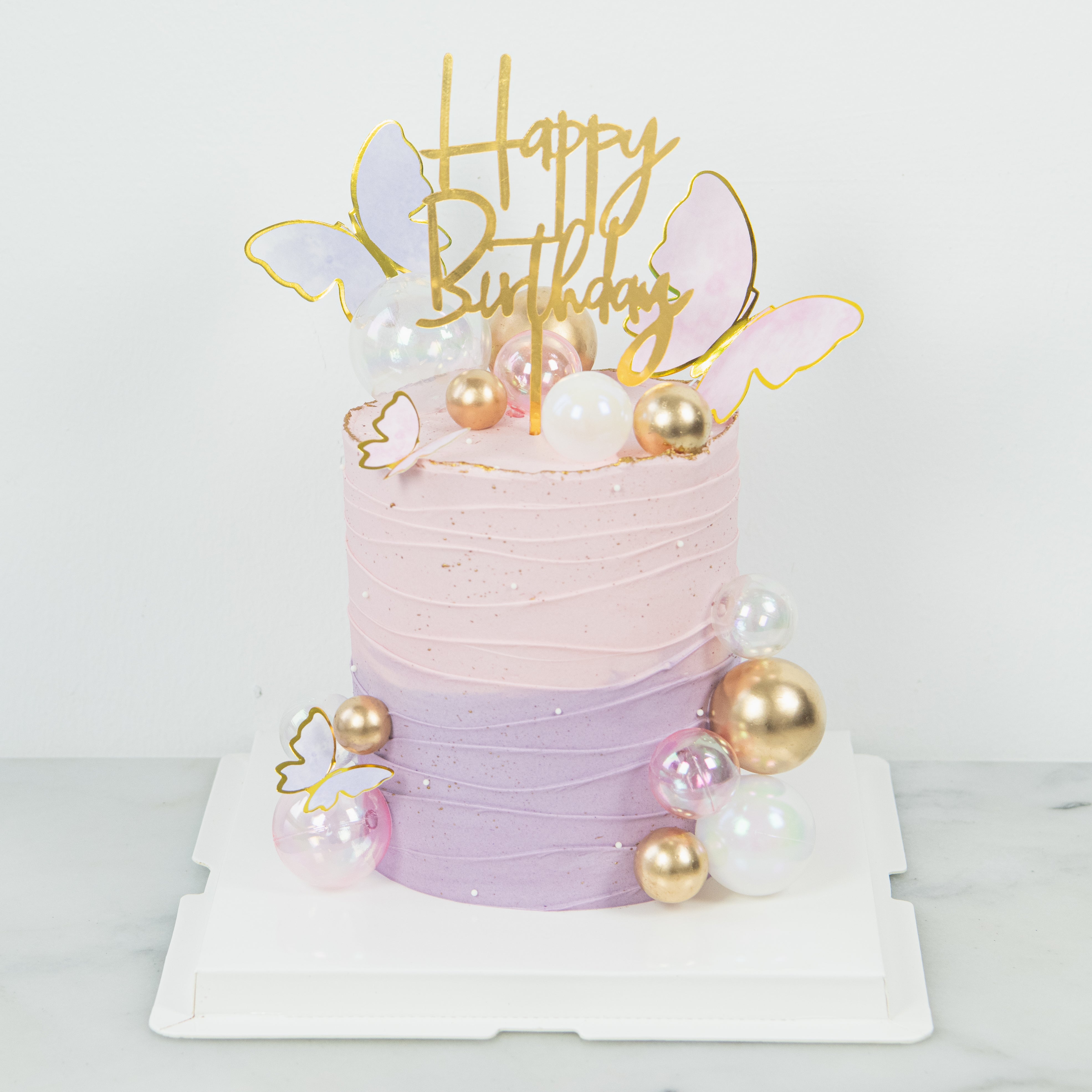 Customized Cake - Butterfly Dreams Birthday Cake