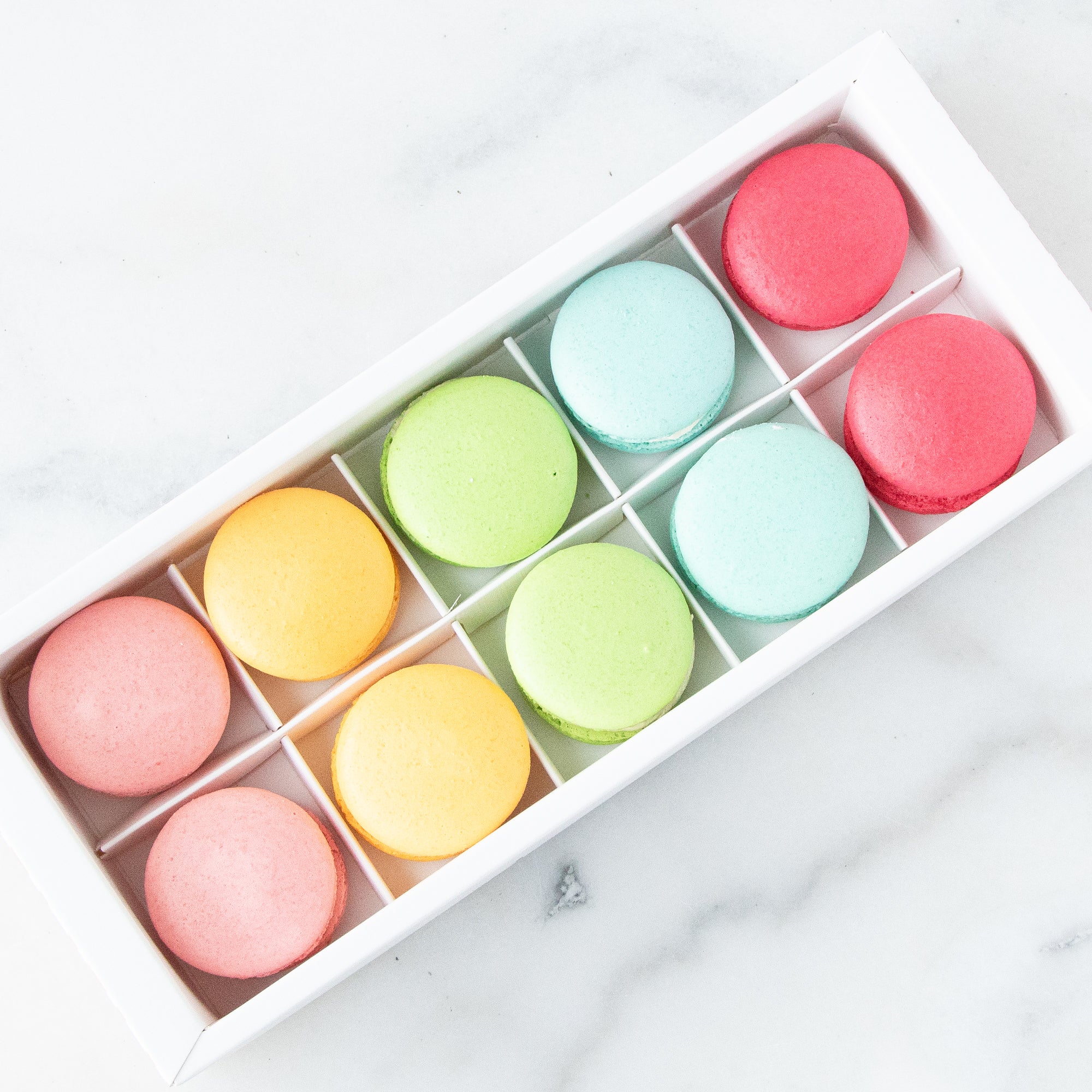 10pcs Classic Macarons (Premium1) in Gift Box and Paper Bag | Perfect