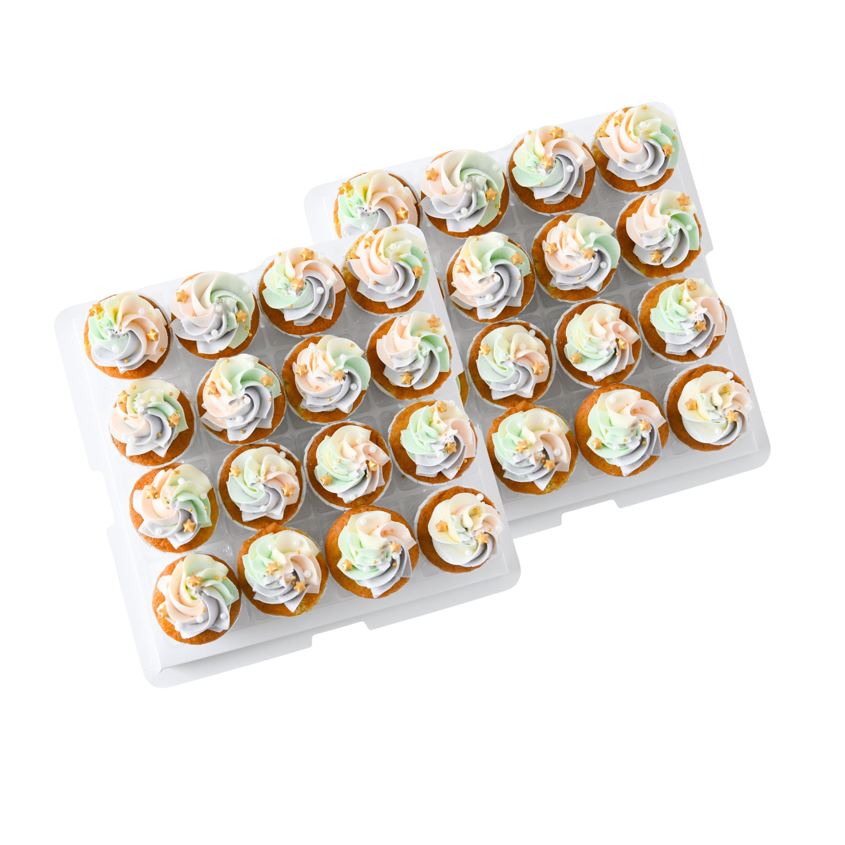 Bundle of 2 Rainbow Mini Cupcakes 16 pcs Set | $88 Nett