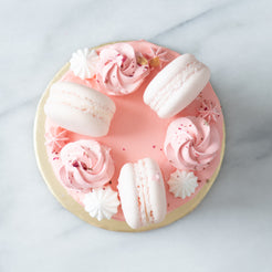 Sales! Lychee Rose Cake Petite | Including 3 pcs Macarons | $35.80 net ...