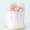 Lychee Rose Cake Petite | Including 3 pcs Macarons | $35.80 nett