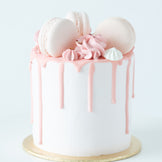 Lychee Rose Cake Petite | Including 3 pcs Macarons | $35.80 nett