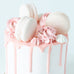 Lychee Rose Cake Petite | Including 3 pcs Macarons | $35.80 nett