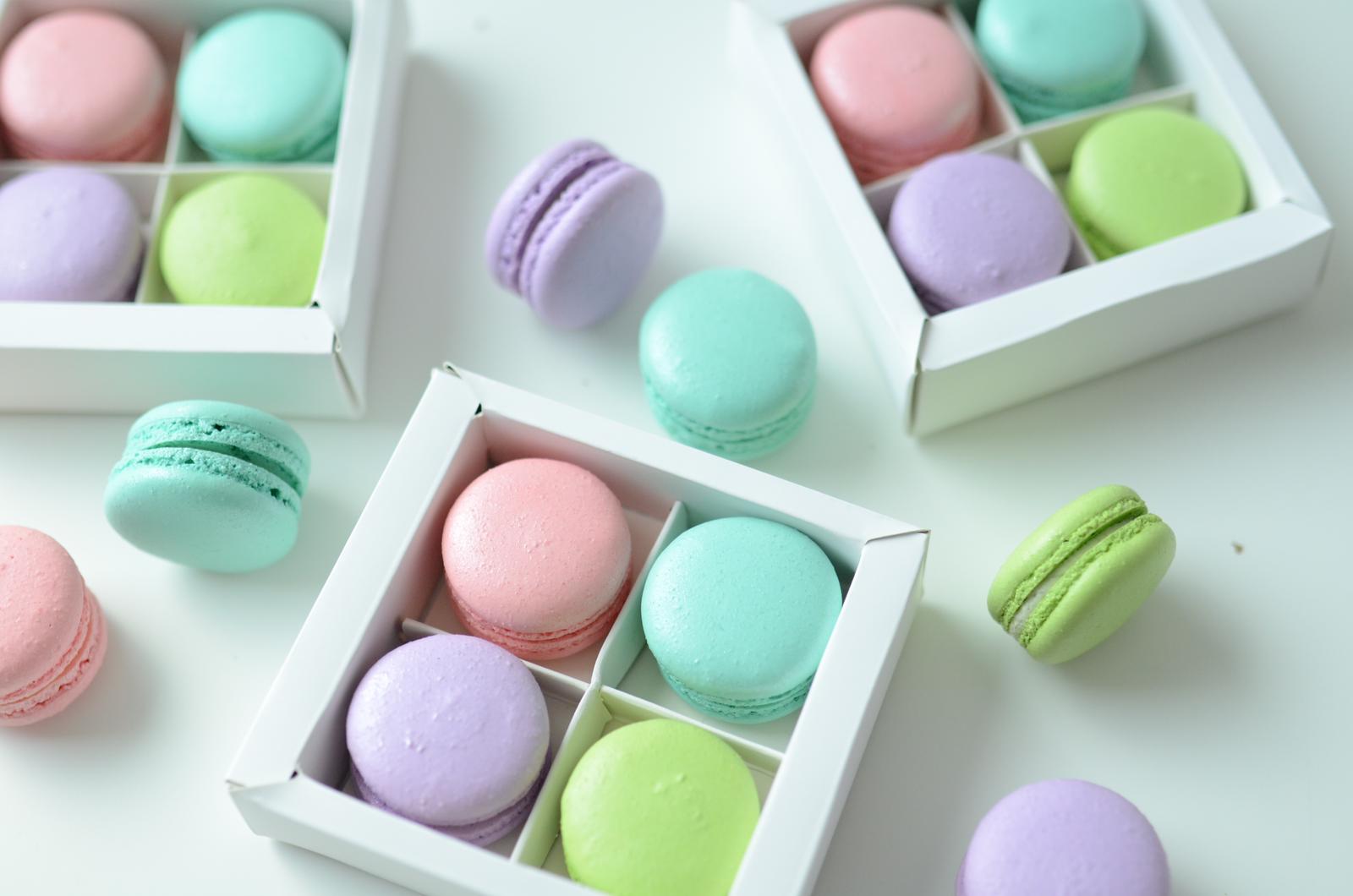 4pcs Macarons Door Gift x 10 Sets | Choose 4 Classic Flavors