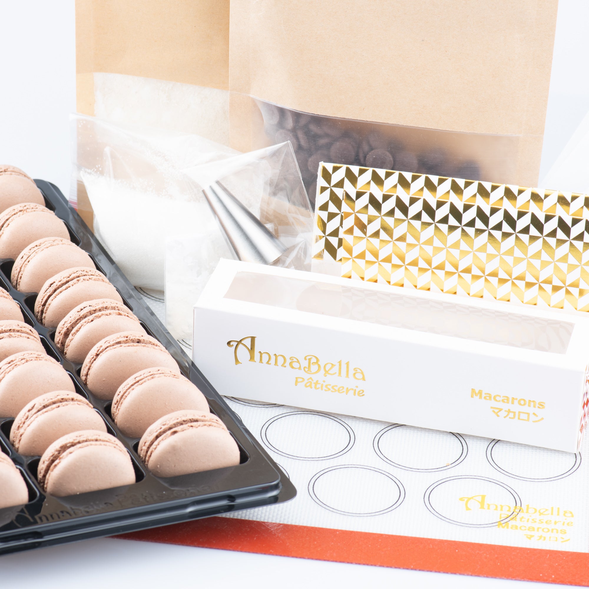 Sales! Chocolate Macarons DIY Baking Kit (yields 38 pcs macarons) | FR